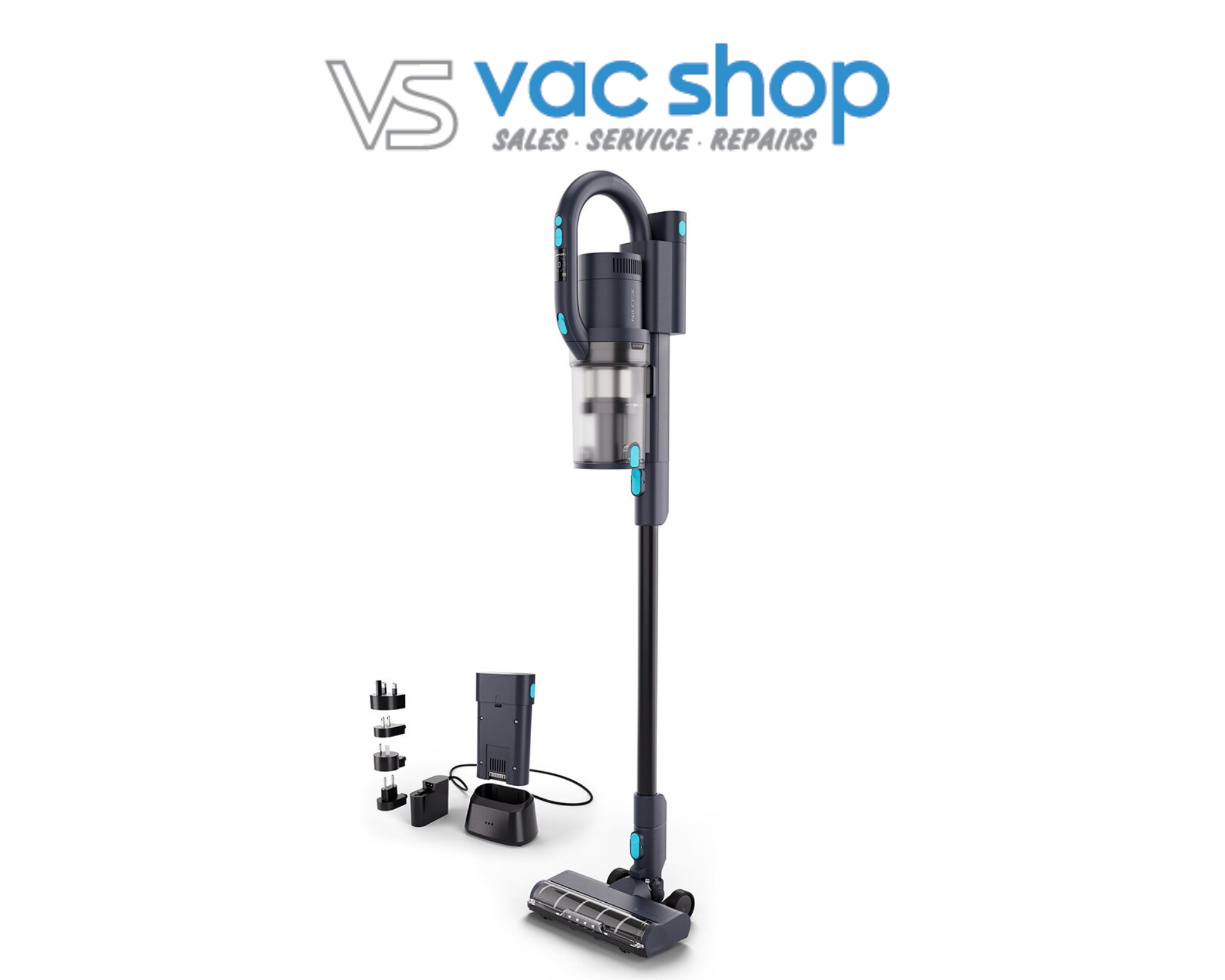 Nilfisk VU200 Grab & Go Instant Stick Vacuum Cleaner with extra batter ...