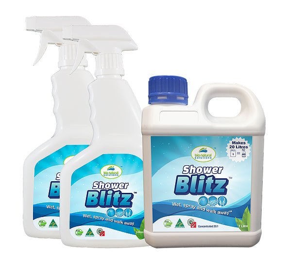 Shower Blitz Fragrance Free - Spray and Walk away - 500mls bottle – Vac ...