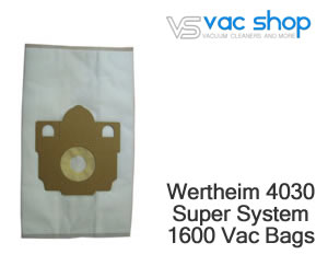 Wertheim W4030 Super System 1600 Vacuum Cleaner Bags – Vac Shop